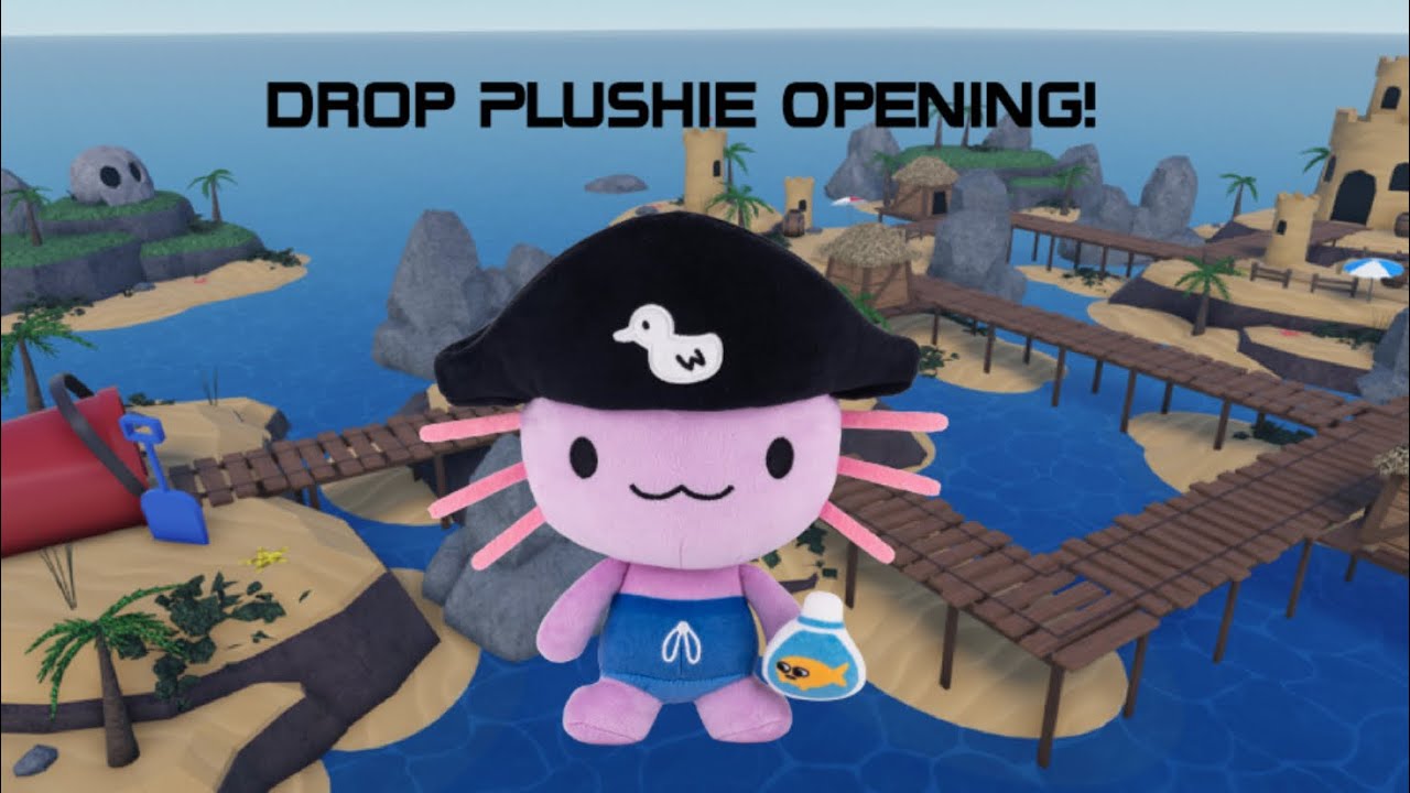Opening the new drop plushie from tower heroes! - YouTube