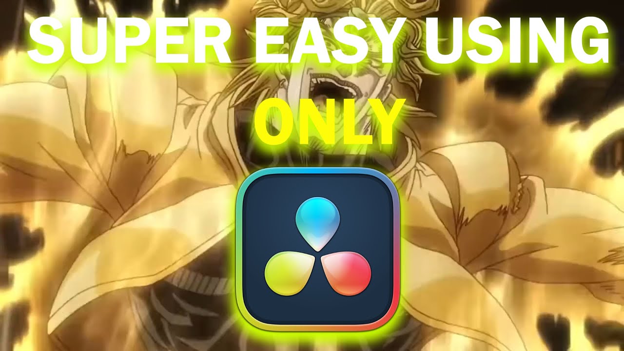 How to make Dio's time-stop effect in DaVinci Resolve! - YouTube