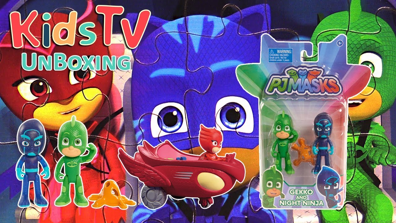 PJ MASKS Puzzle Games for Kids with Owlette | Unboxing and Playtime ...