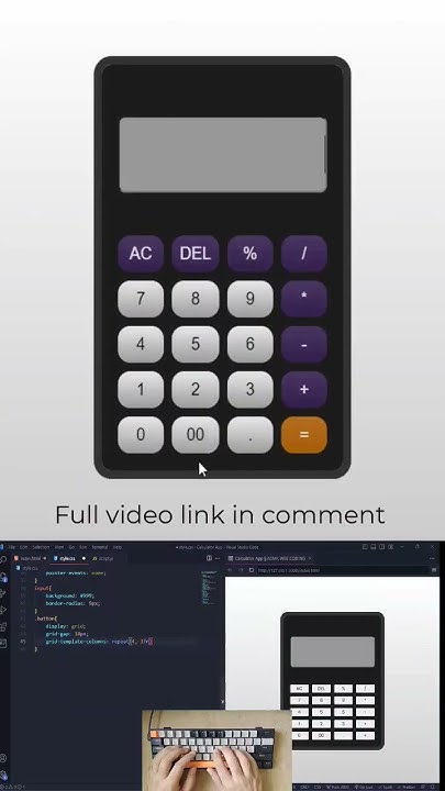 Calculator App With Javascript Asmr Calculator Javascript Css Javascripttutorial Youtube