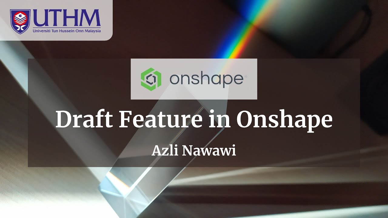 Draft Feature in Onshape - YouTube