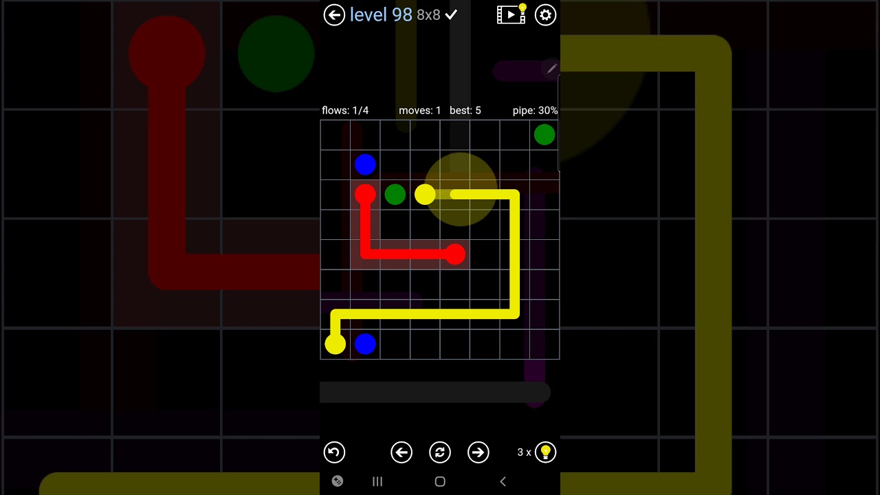 How To Solve Flow Free Extreme Rainbow Pack Level 98 8x8 Board Walk ...