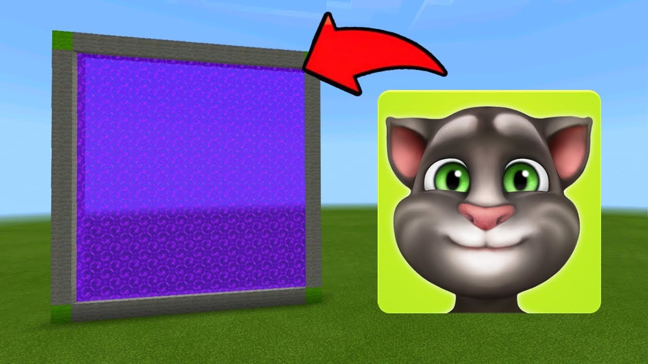 Minecraft Pe How To Make a Portal To The Talking Tom Dimension - Mcpe ...