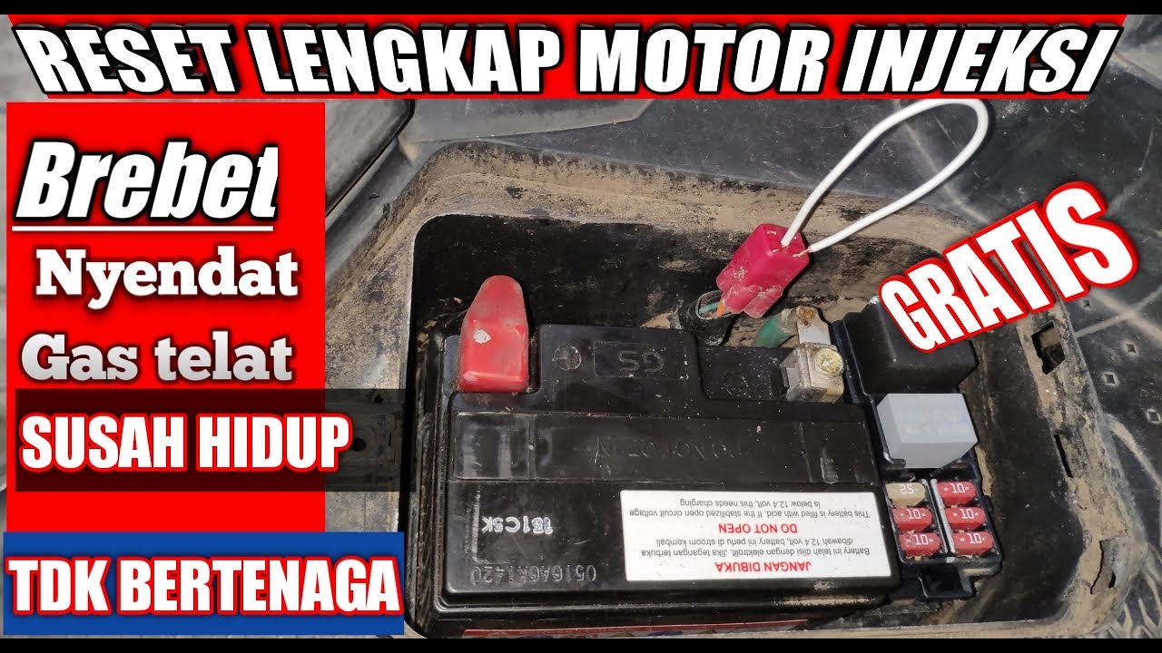 Cara reset motor injeksi lengkap dan ciri " reset berhasil beat fi ...