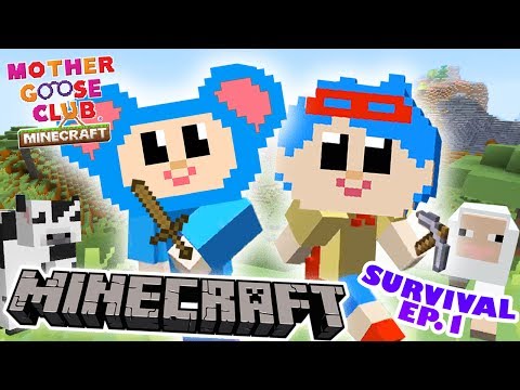 Jack and Eep Survival EP 1 | Mother Goose Club: Minecraft
