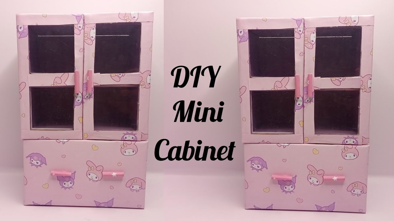 DIY Mini Cabinet 😍 | How to make Paper Closet |DIY Paper Wardrobe #diy ...