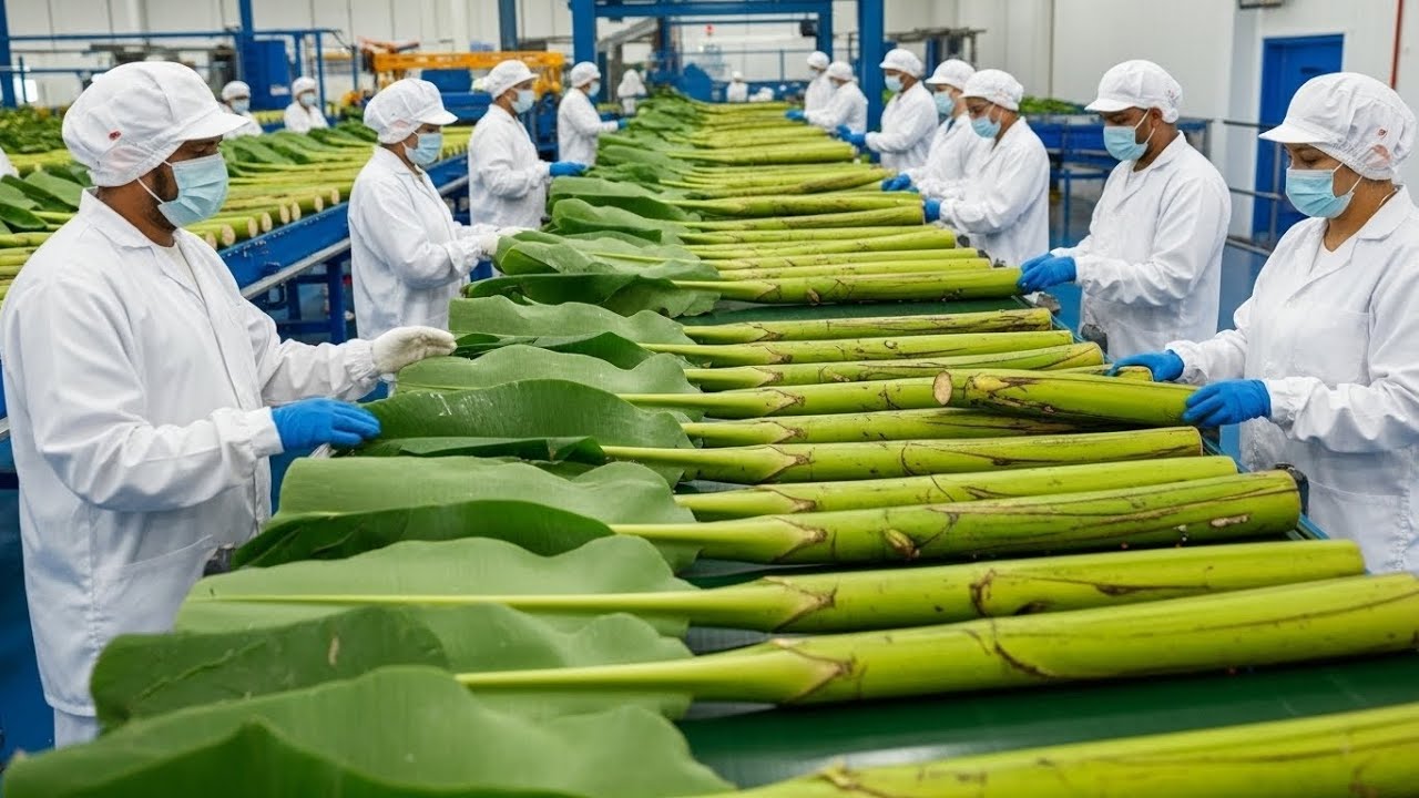 Inside a High-Tech Banana Stem Factory You’ve Never Seen Before | Full ...