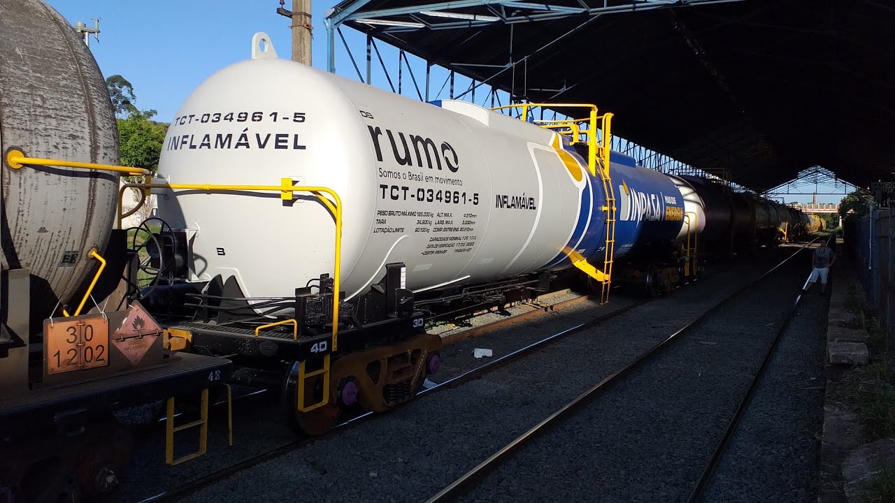 Trem tanqueiro com vagões INPASA !!! - YouTube