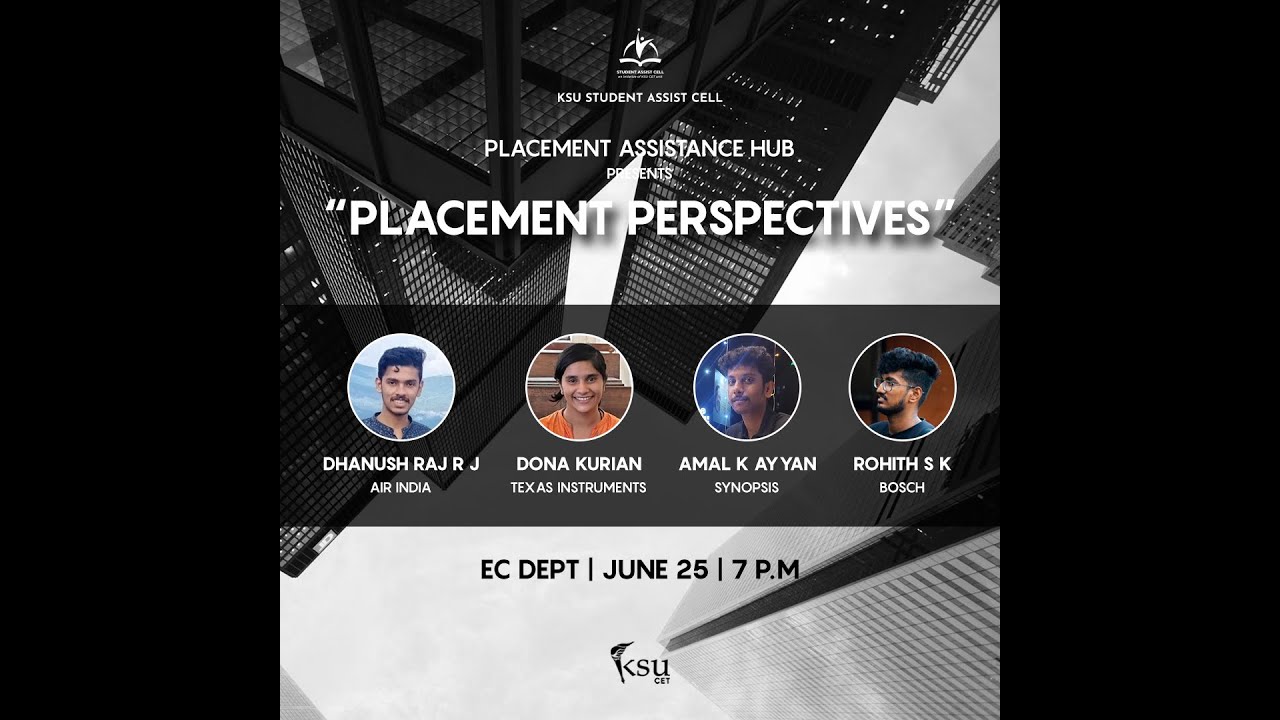 Placement Perspectives | EC Dept. | Placement Assistance Hub | KSU CET ...