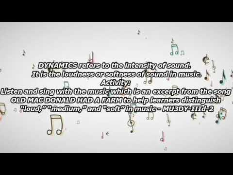 Dynamics (distinguishing soft, medium, and loud in music) MUSIC 3 - YouTube