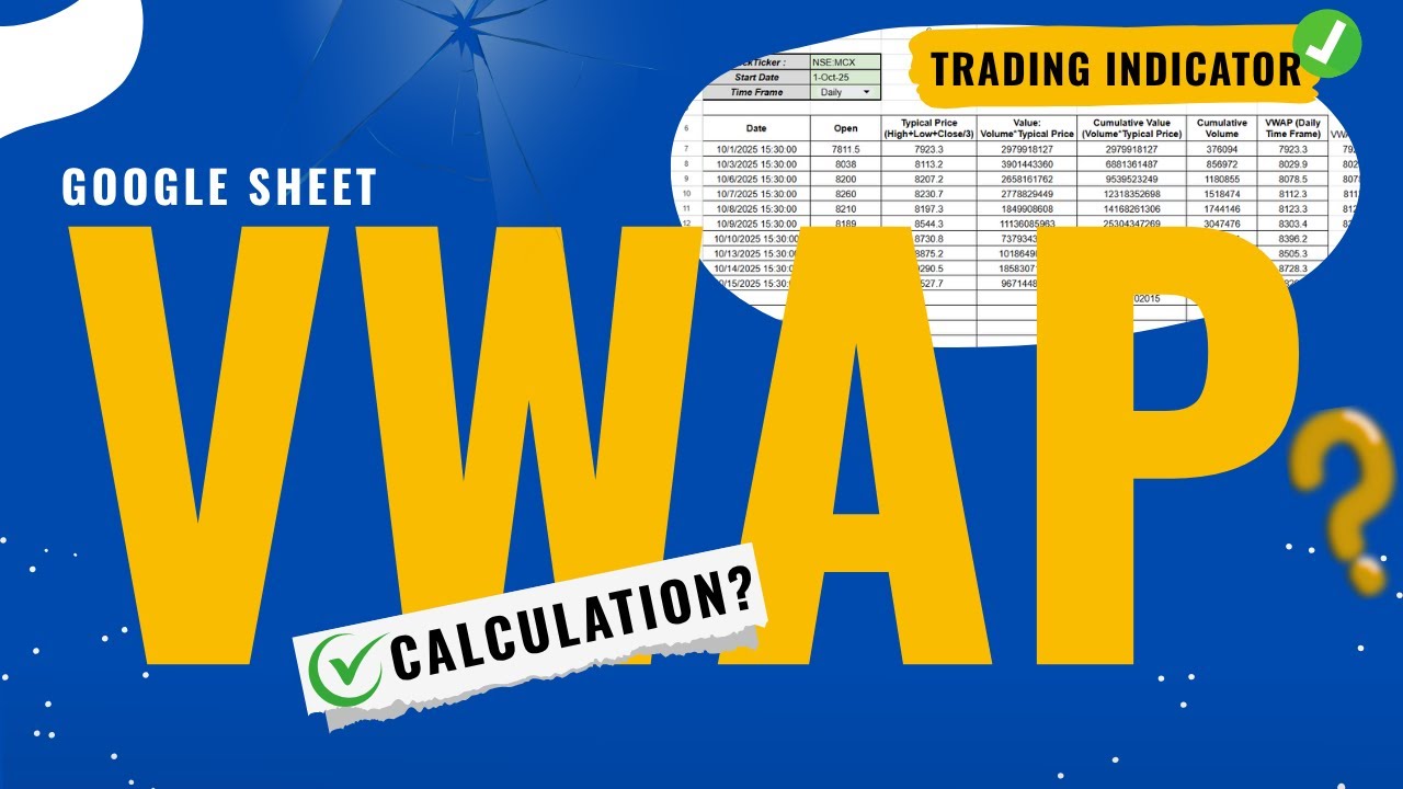 How to Calculate Volume Weighted Average Price (VWAP) in Google Sheet ...