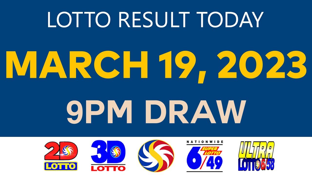 [Sunday] Lotto Result Today MARCH 19 2023 9pm Ez2 Swertres 2D 3D 6/49 6 ...