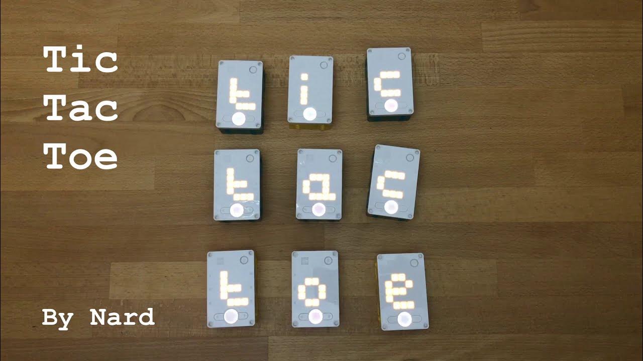 LEGO MINDSTORMS and SPIKE Prime Tic Tac Toe: 9 hubs vs 1 player - YouTube
