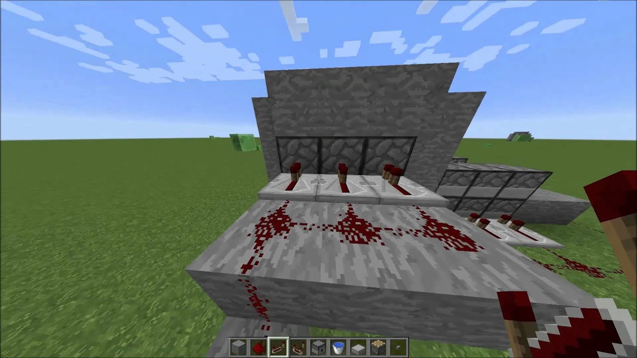 Minecraft Tuturials #3 How to Make A Sand Stacker/Hybrid Cannon - YouTube