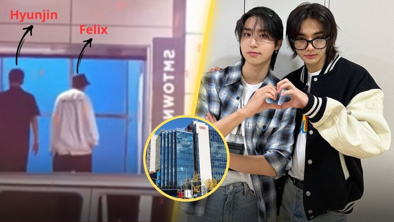 straykids news! Straykids Felix And Hyunjin Were Seen In Front Of JYP ...