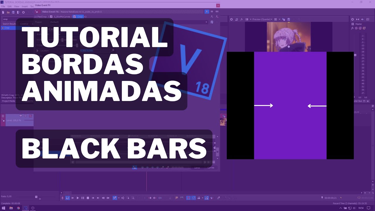 TUTORIAL BORDAS ANIMADAS - VEGAS 18 - YouTube