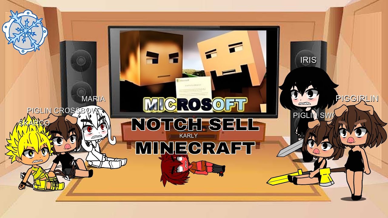 Gacha Club Nether Mobs React Notch Sell Minecraft! - YouTube
