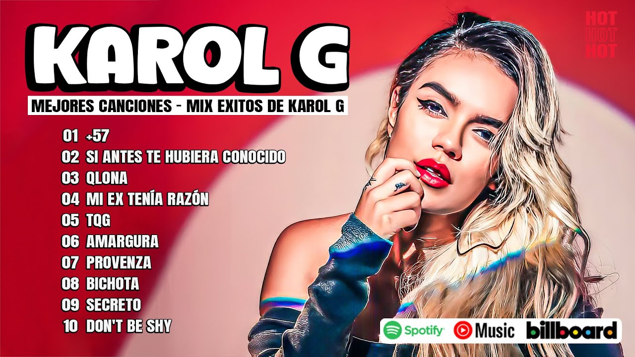 Karol G Grandes Éxitos Mix 2024 - Lo Más Popular de Karol G - Canciones de Karol G - YouTube