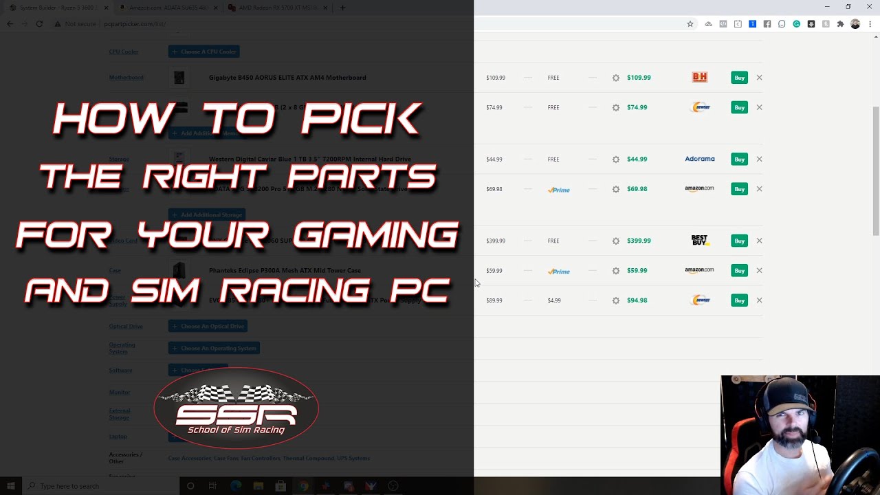 How To Pick The Right Parts for Your Gaming and Sim Racing PC - YouTube