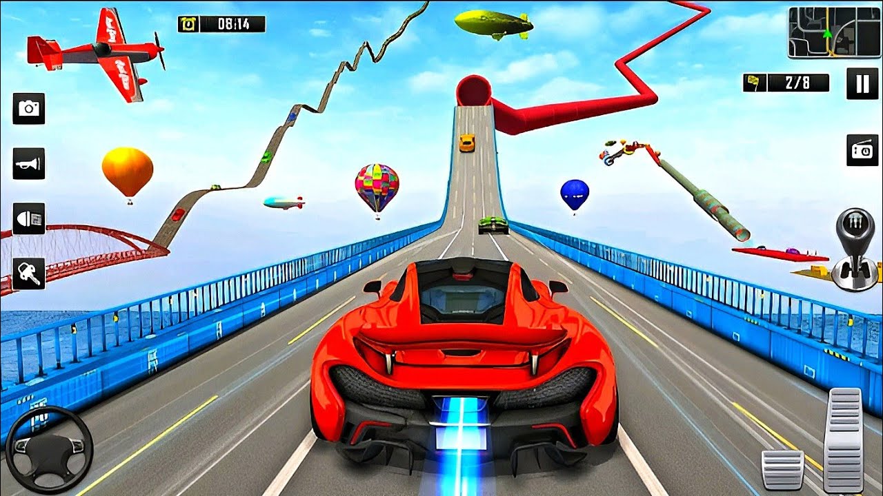 Superhero Car Ramps Gt Racing Car Stunt Game - Car Racing 3d games ...