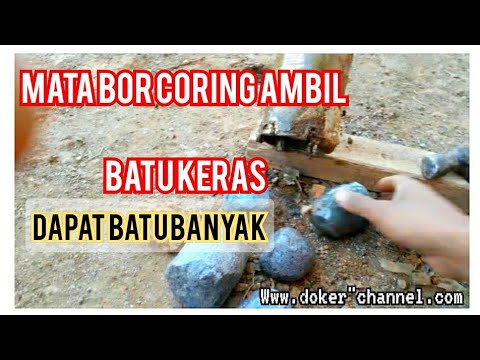SUMUR BOR MATA CORING ambil batu keras ..BERHASIL wajib coba - YouTube