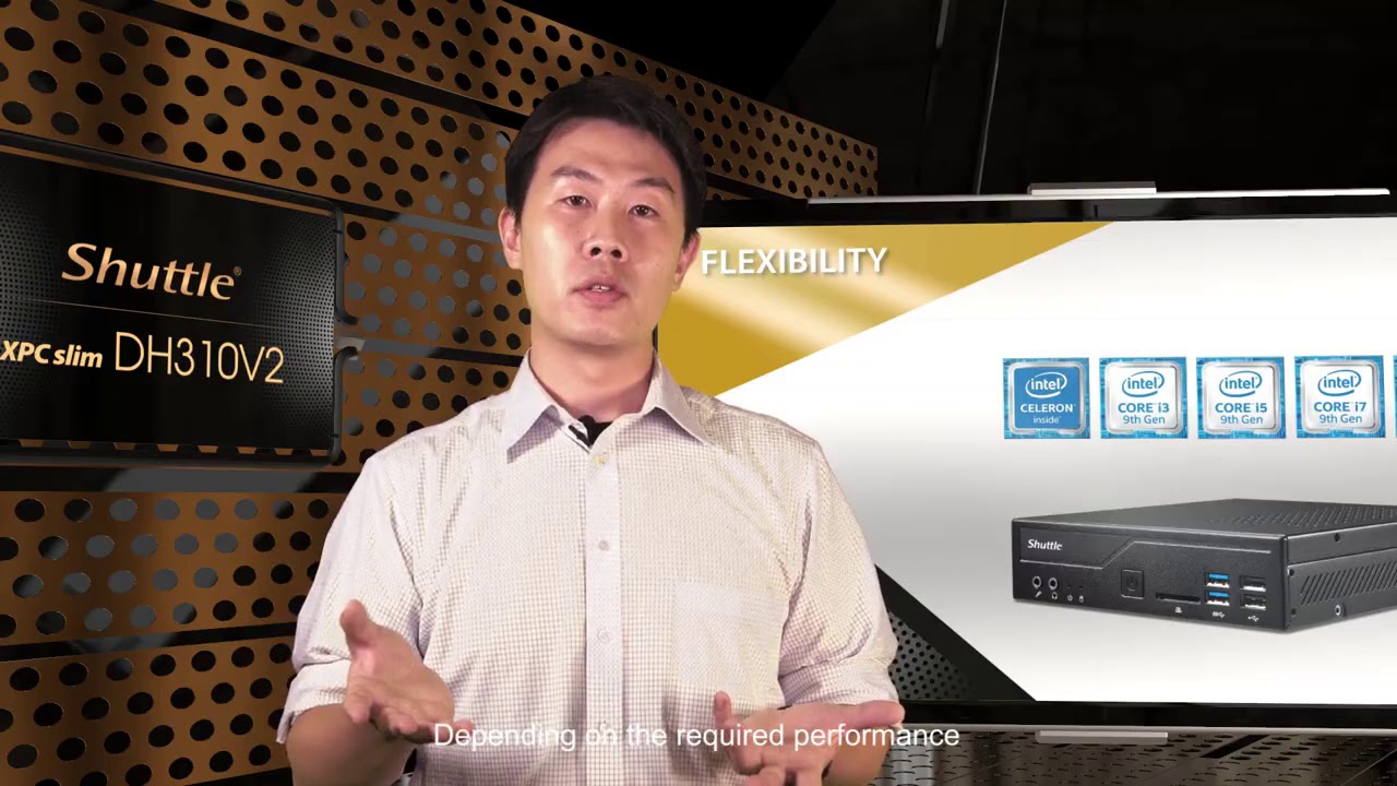 Shuttle DH310V2 Introduction Robust 1 liter PC with Dual 4K Display ...
