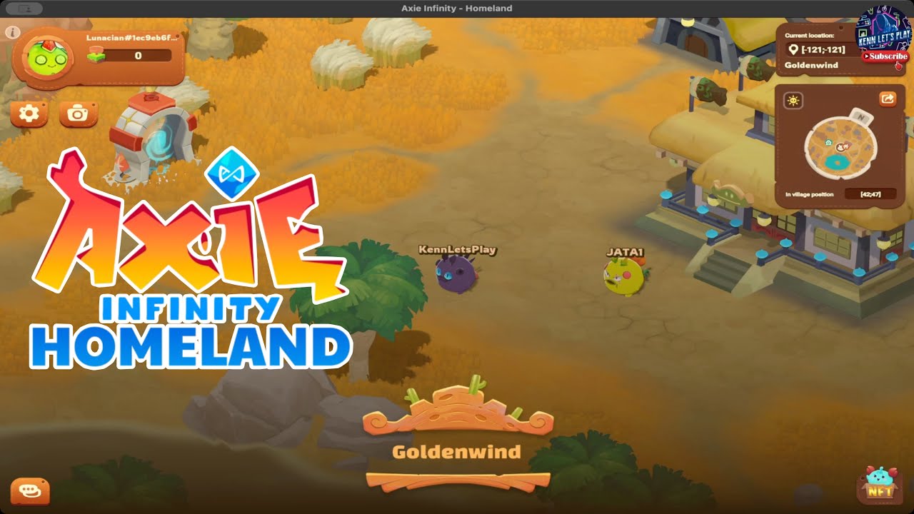 Roaming around GOLDENWIND Axie Infinity Homeland Avatar Mode V1.1.1 # ...