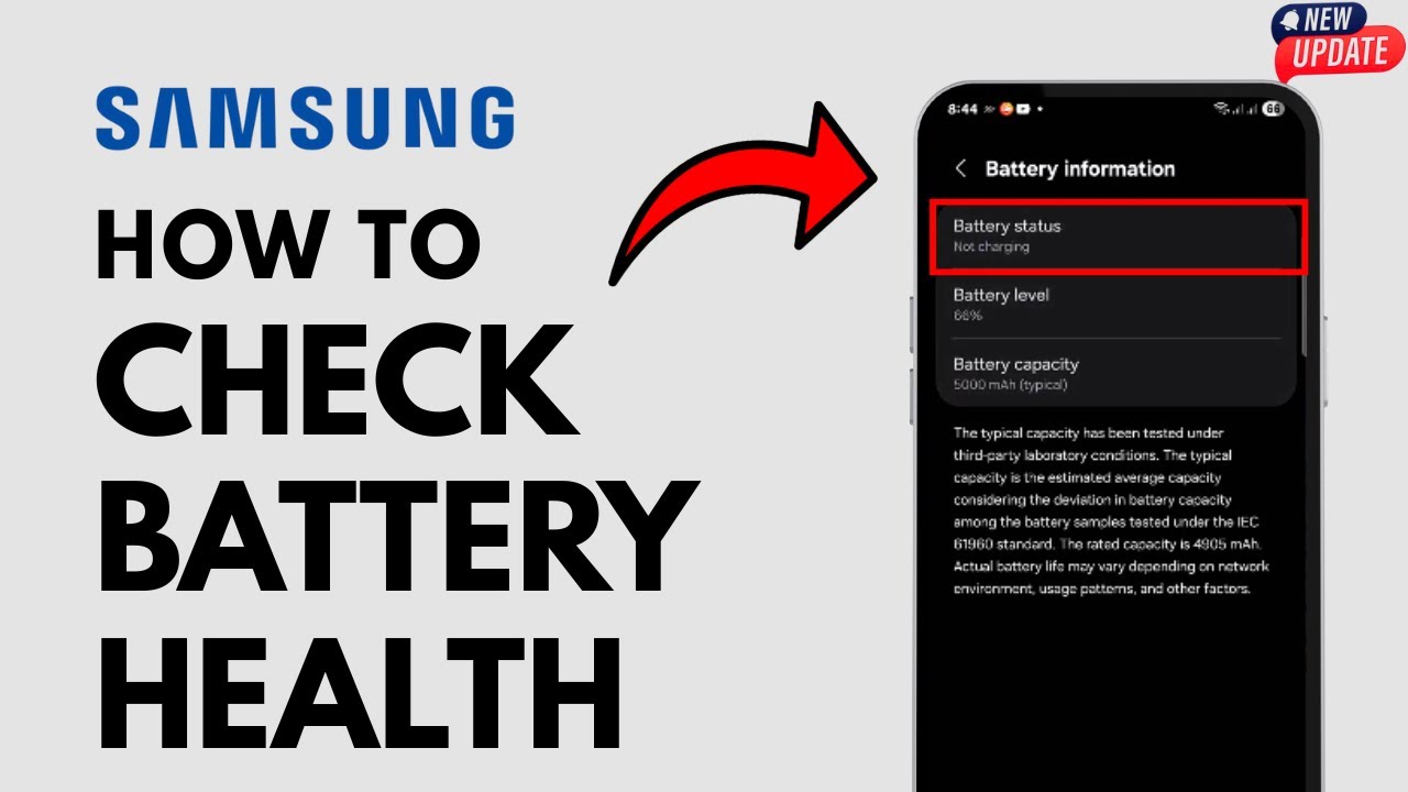 How To Check Samsung Battery Health - Full Guide - YouTube