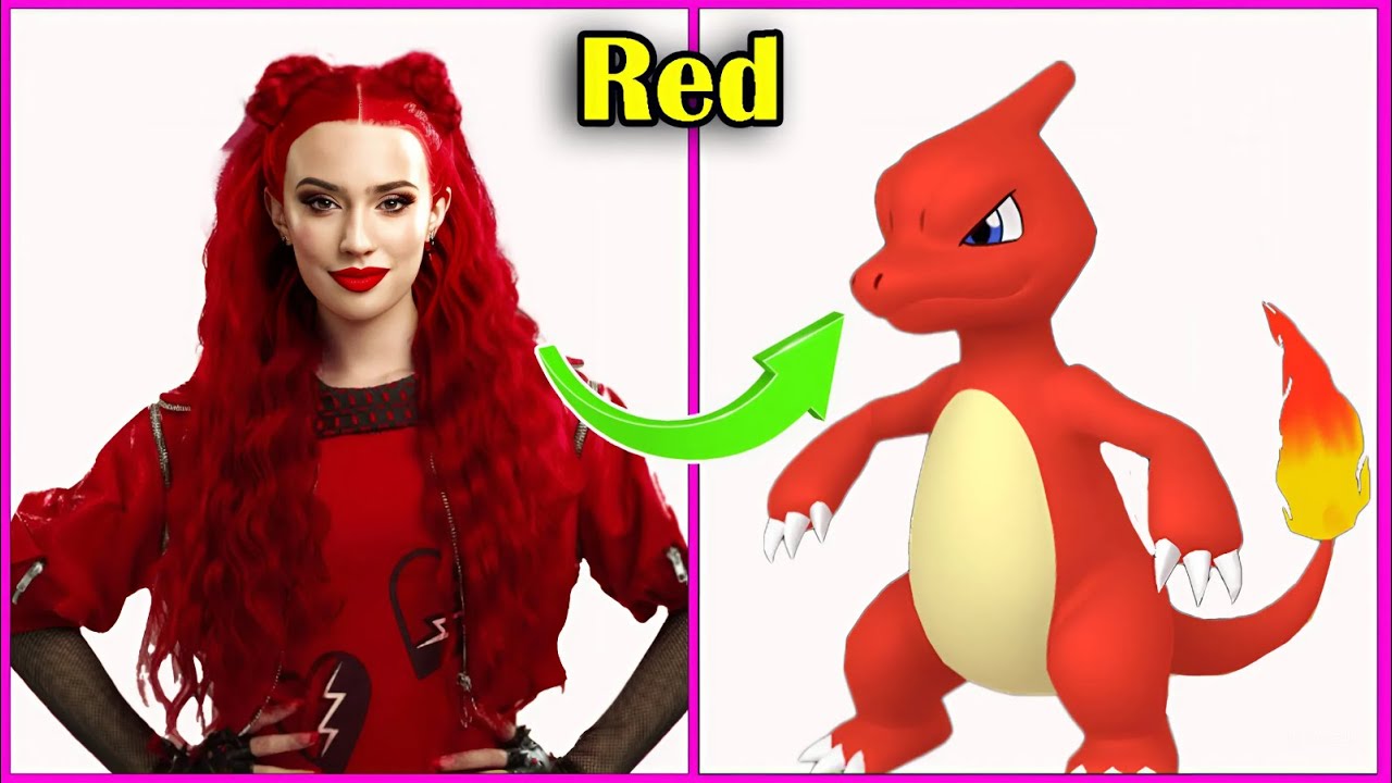 DESCENDANTS Characters And Their Favorite Pokemon & Guess The Song ...