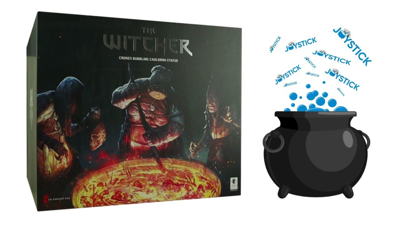 The Witcher 3: Wild Hunt Crones Bubbling Cauldron Statue Unboxing - YouTube