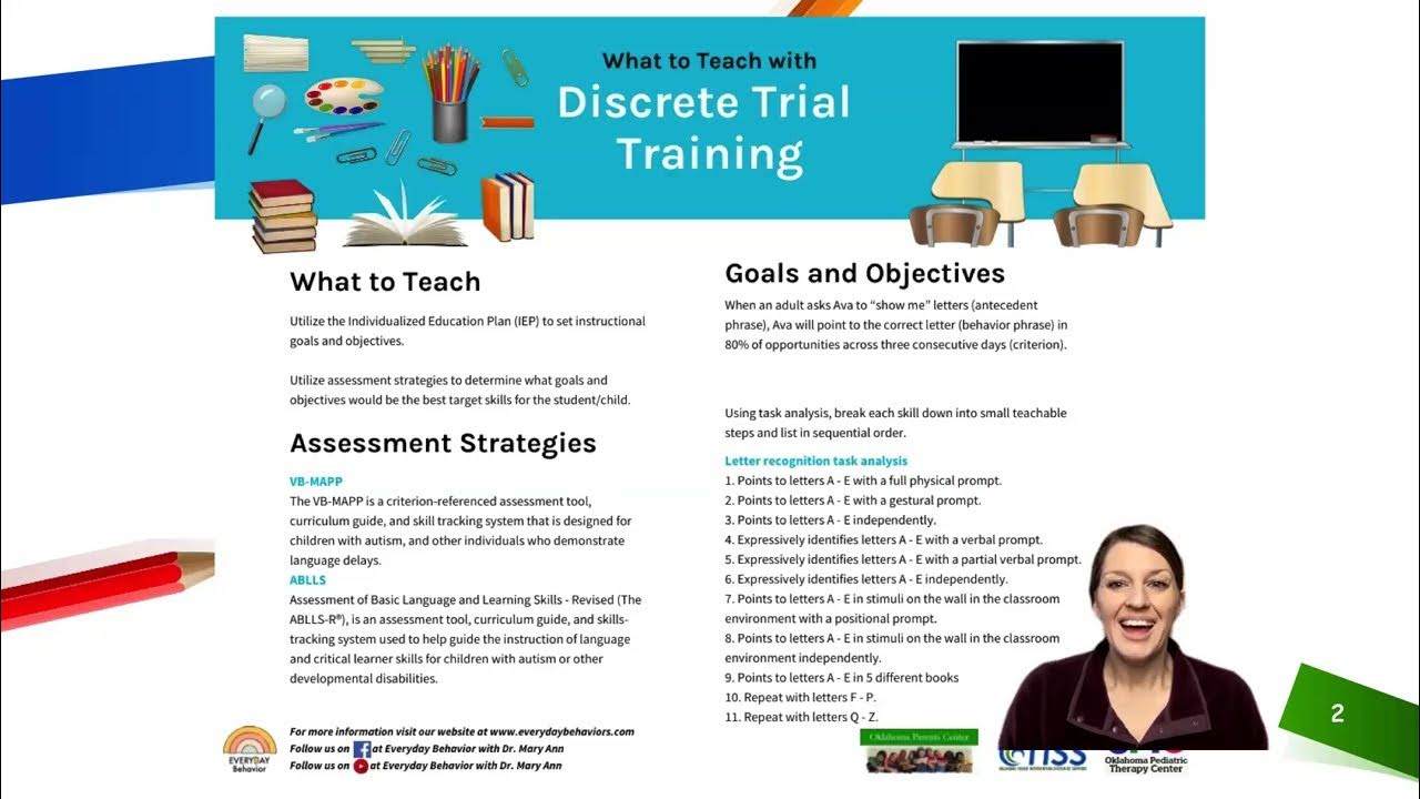 Discrete Trial Training, What is DTT? (Series 23, Video 2) - YouTube