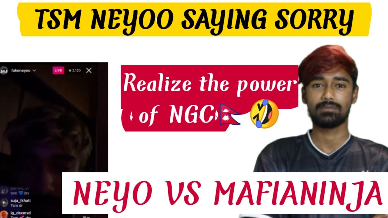 POWER OF NGC ️|TSM NEYOO SAYING SORRY TO MAFIA NINJA🇳🇵|MAFIA NINJA VS ...