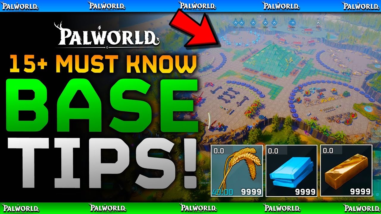 BEST BIG Base Tip & Tricks / 7 in 1 Base Tour Guide - Palworld Tides Of ...