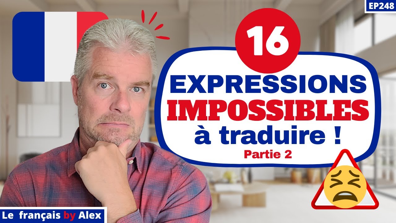 🇫🇷 16 EXPRESSIONS FRANÇAISES difficiles à comprendre 🤔 (en français ...