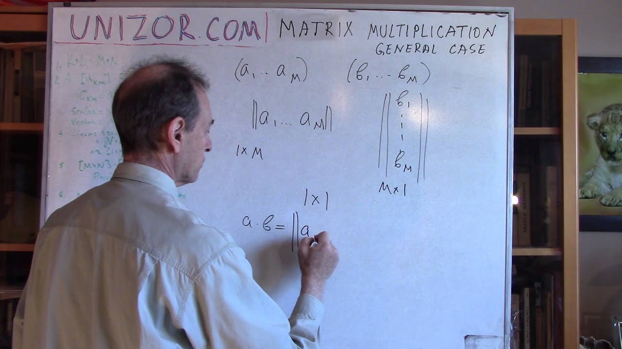 Unizor - Matrix Multiplication - General Case - YouTube