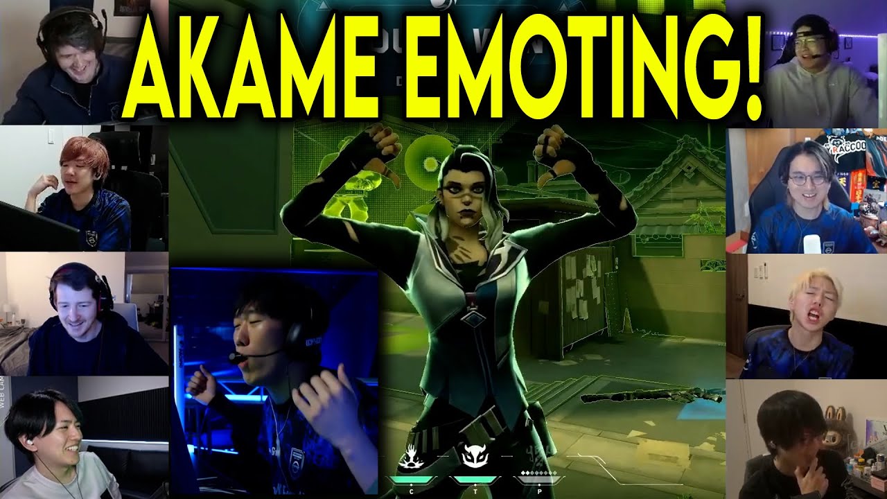 Valorant Streamers Reacts To DFM Akame EMOTING IN GAME & On Stage ...