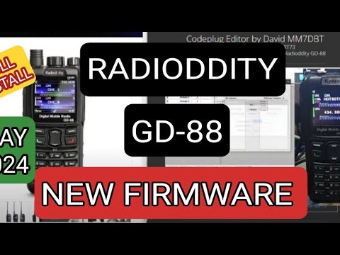 NEW FIRMWARE , MAY 2024 RADIODDITY GD-88 - all bugs Fixed (MM7DBT Software - YouTube