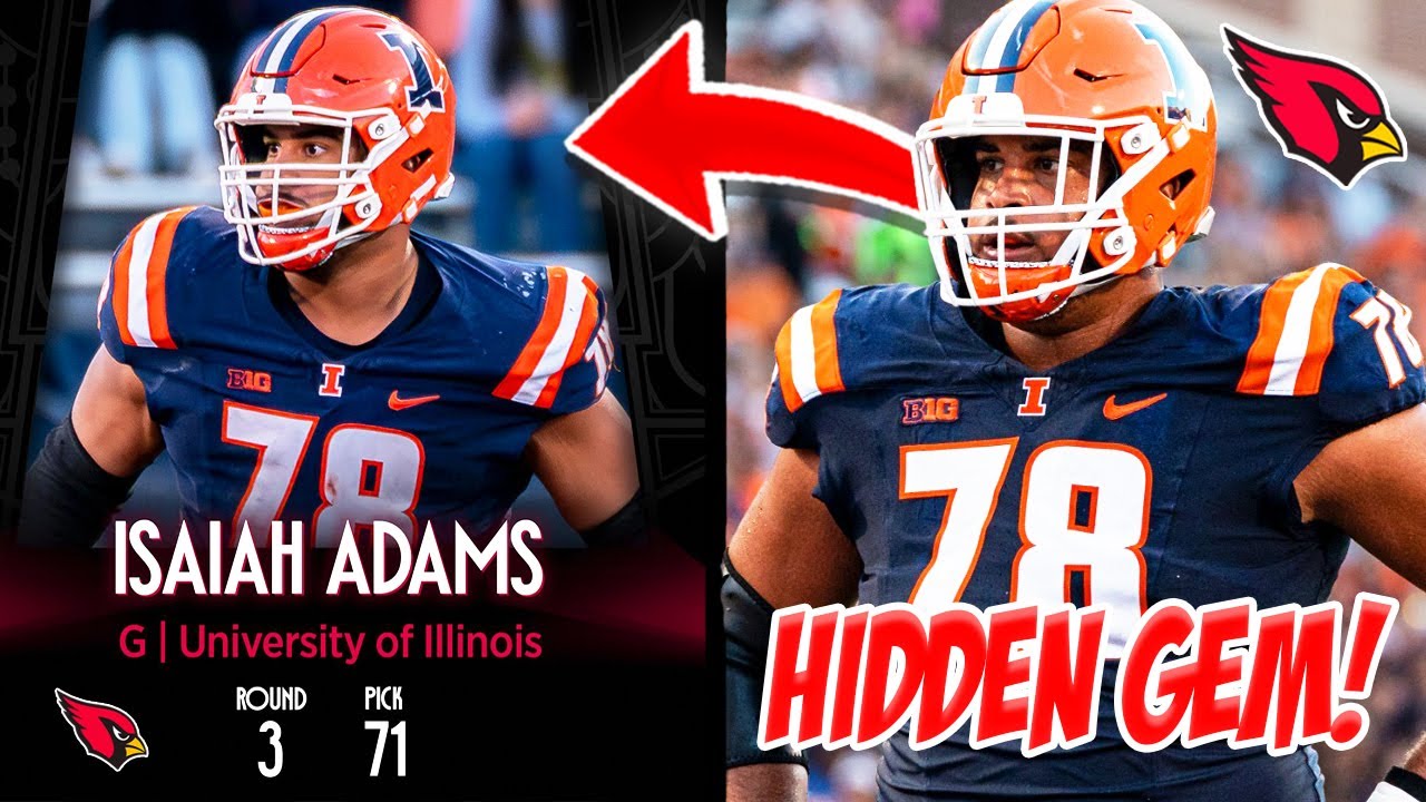 WE FOUND A HIDDEN GEM! The Arizona Cardinals Draft Isaiah Adams With ...