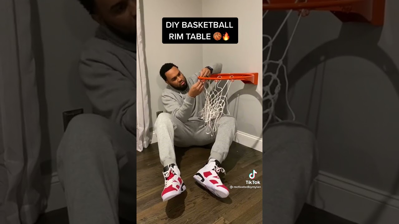 DIY Basketball Rim Table😂 - YouTube