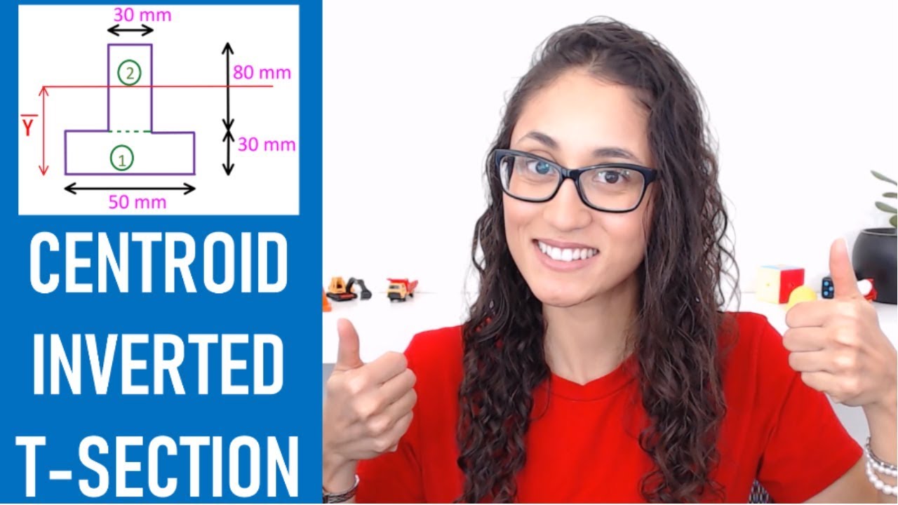 FE Exam Statics - Centroid Of Inverted T-Section - YouTube