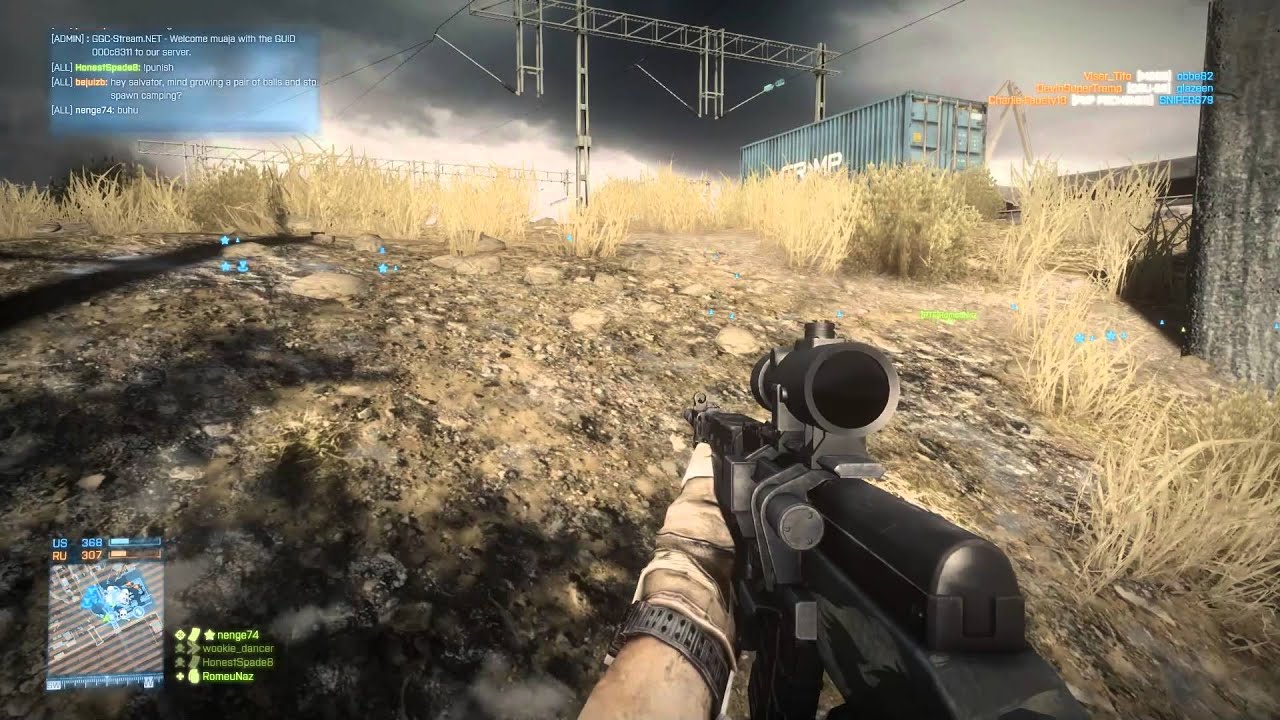 bf3 sks round on =U= Rock ~PRO~ 24/7 Canals HARDCORE ~64 Plyr~ 1000 ...