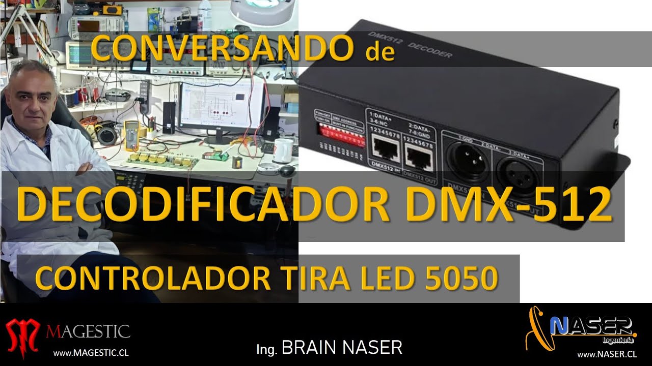 📠 DECODIFICADOR DMX 512, GENERICO - Control Cintas Led 5050 por DMX con ...