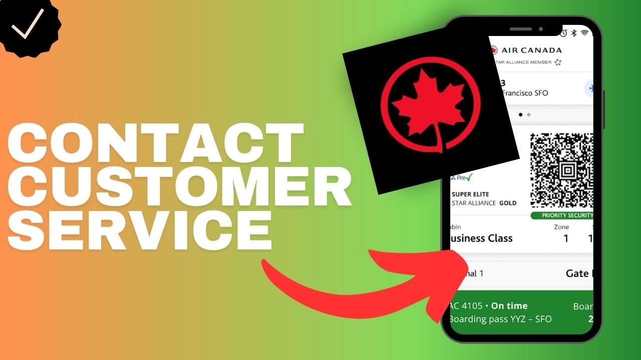 How to contact the customer service in the Air Canada app? - YouTube