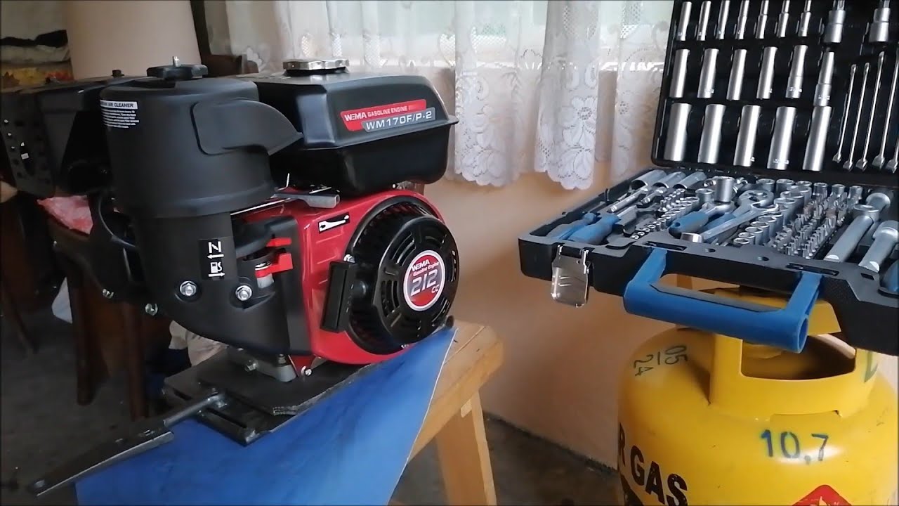 MOTOR WEIMA DE 7 HP/STARTING WEIMA 7 HP ENGINE - YouTube