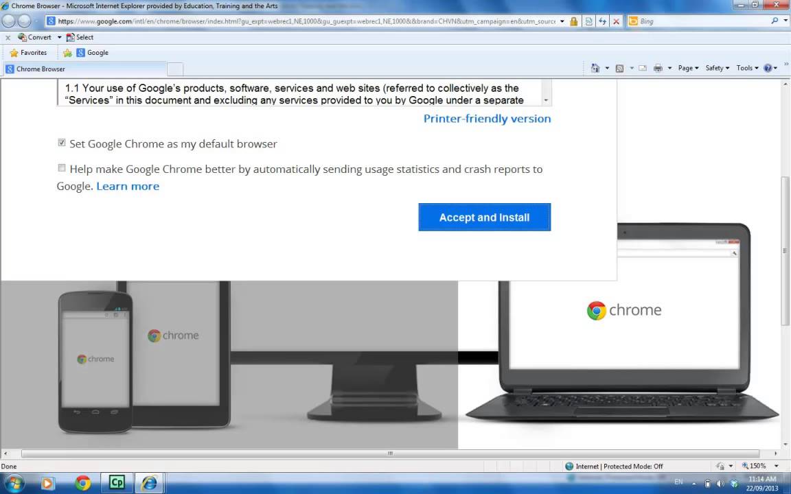 How to download Google Chrome web browser and then download modules ...