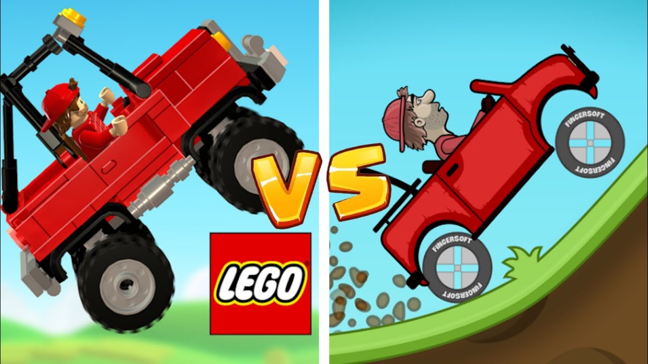 LEGO Hill Climb Adventures Vs Hill Climb Racing (Android, iOS) - YouTube