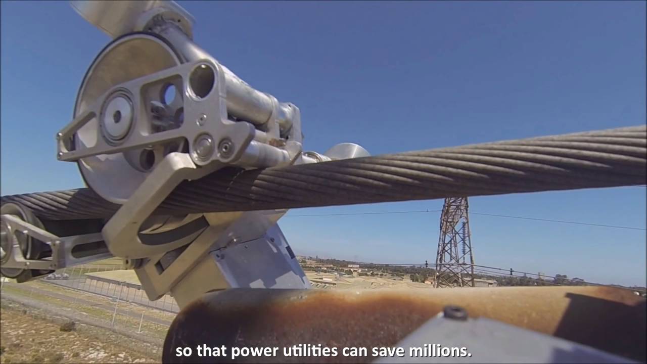 Power Line Inspection Robot - University of KwaZulu-Natal - YouTube