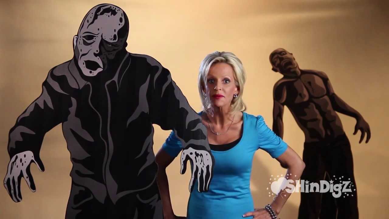Cardboard Cutout Zombie Silhouette Standees - by Shindigz - YouTube