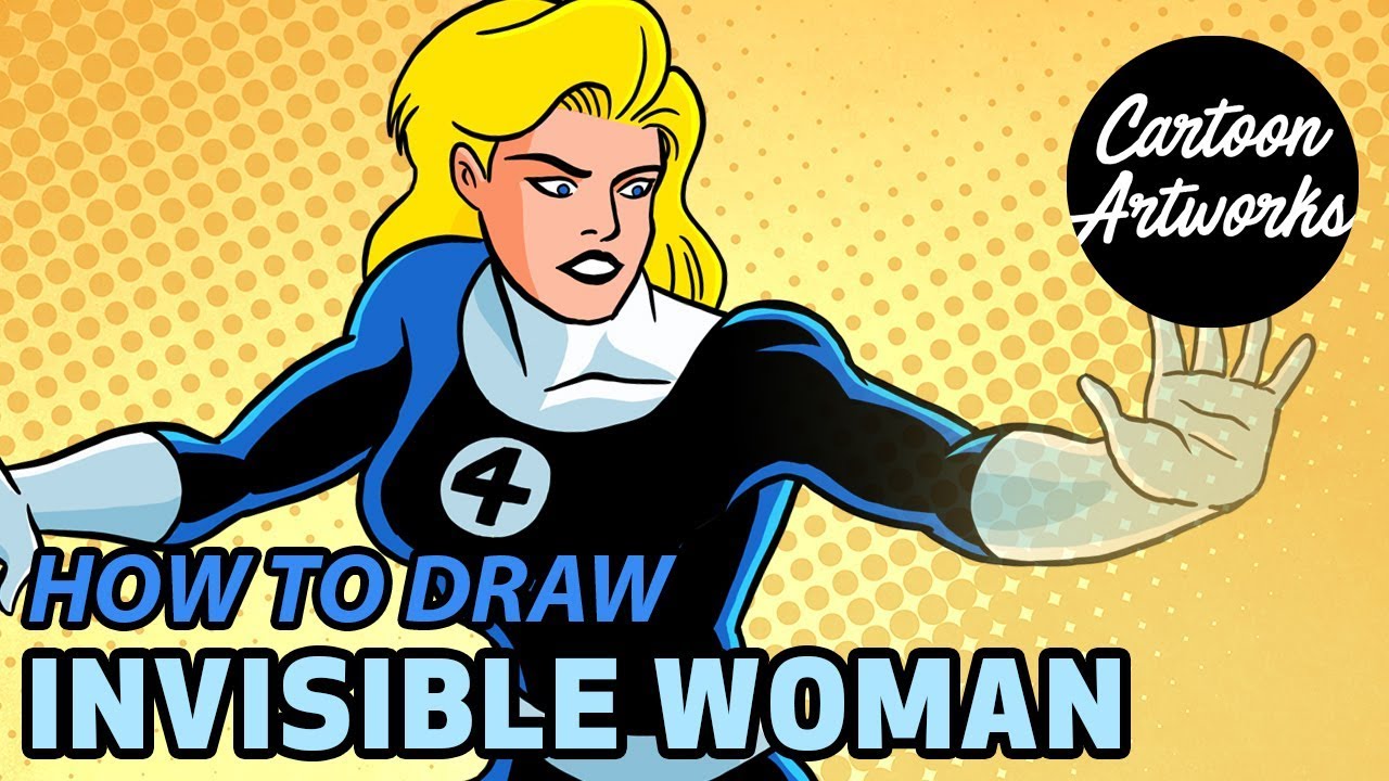 How To Draw: Invisible Woman - YouTube