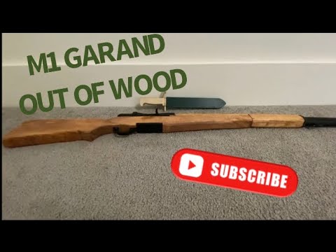 Homemade M1 Garand out of wood - YouTube